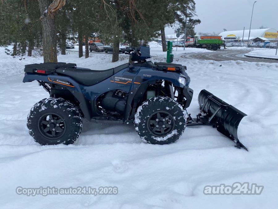 Blue Kawasaki Brute Force 750 2026 in Tallinn, with an engine capacity of 0.75 L and mileage of 1 thousand km for 11890 €, photo 7 on AUTOMOTO.COM.LV