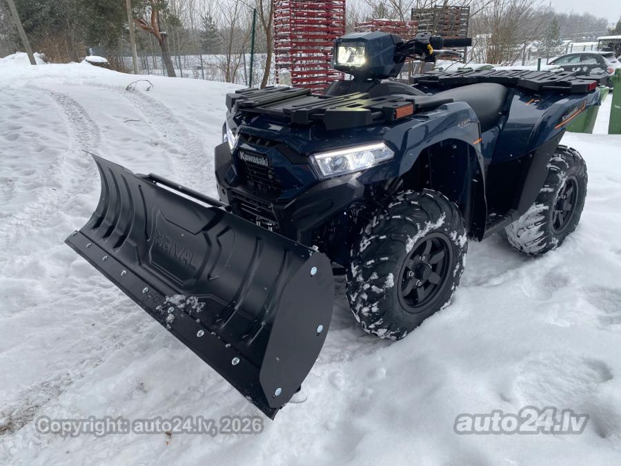 Blue Kawasaki Brute Force 750 2026 in Tallinn, with an engine capacity of 0.75 L and mileage of 1 thousand km for 11890 €, photo 8 on AUTOMOTO.COM.LV