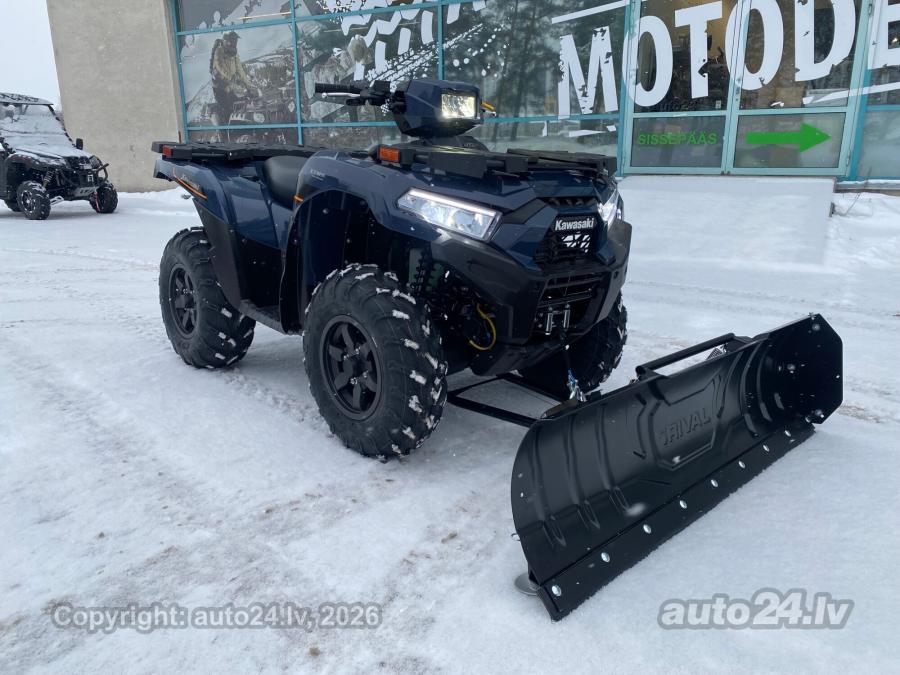 Blue Kawasaki Brute Force 750 2026 in Tallinn, with an engine capacity of 0.75 L and mileage of 1 thousand km for 11890 €, photo 11 on AUTOMOTO.COM.LV