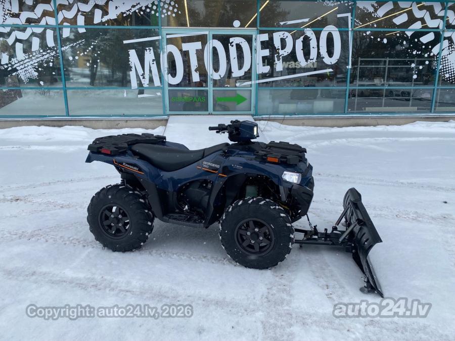 Blue Kawasaki Brute Force 750 2026 in Tallinn, with an engine capacity of 0.75 L and mileage of 1 thousand km for 11890 €, photo 13 on AUTOMOTO.COM.LV