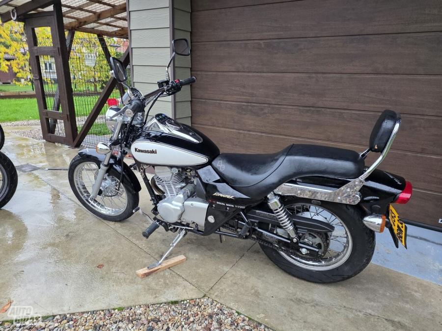 Black Kawasaki Eliminator 2000 in Pasvalys, with an engine capacity of 0.13 L and mileage of 6 thousand km for 1499 €, photo 15 on AUTOMOTO.COM.LV