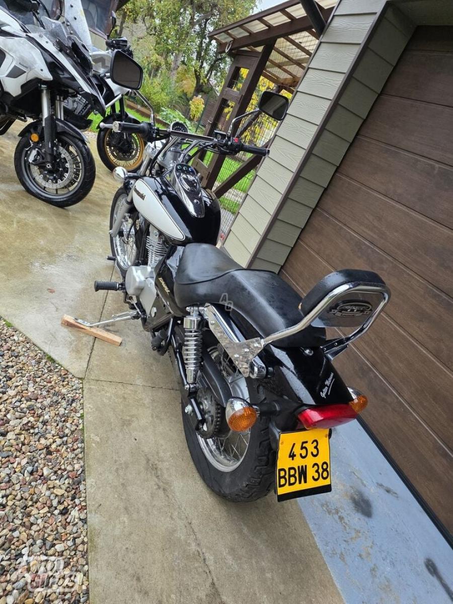 Black Kawasaki Eliminator 2000 in Pasvalys, with an engine capacity of 0.13 L and mileage of 6 thousand km for 1499 €, photo 17 on AUTOMOTO.COM.LV