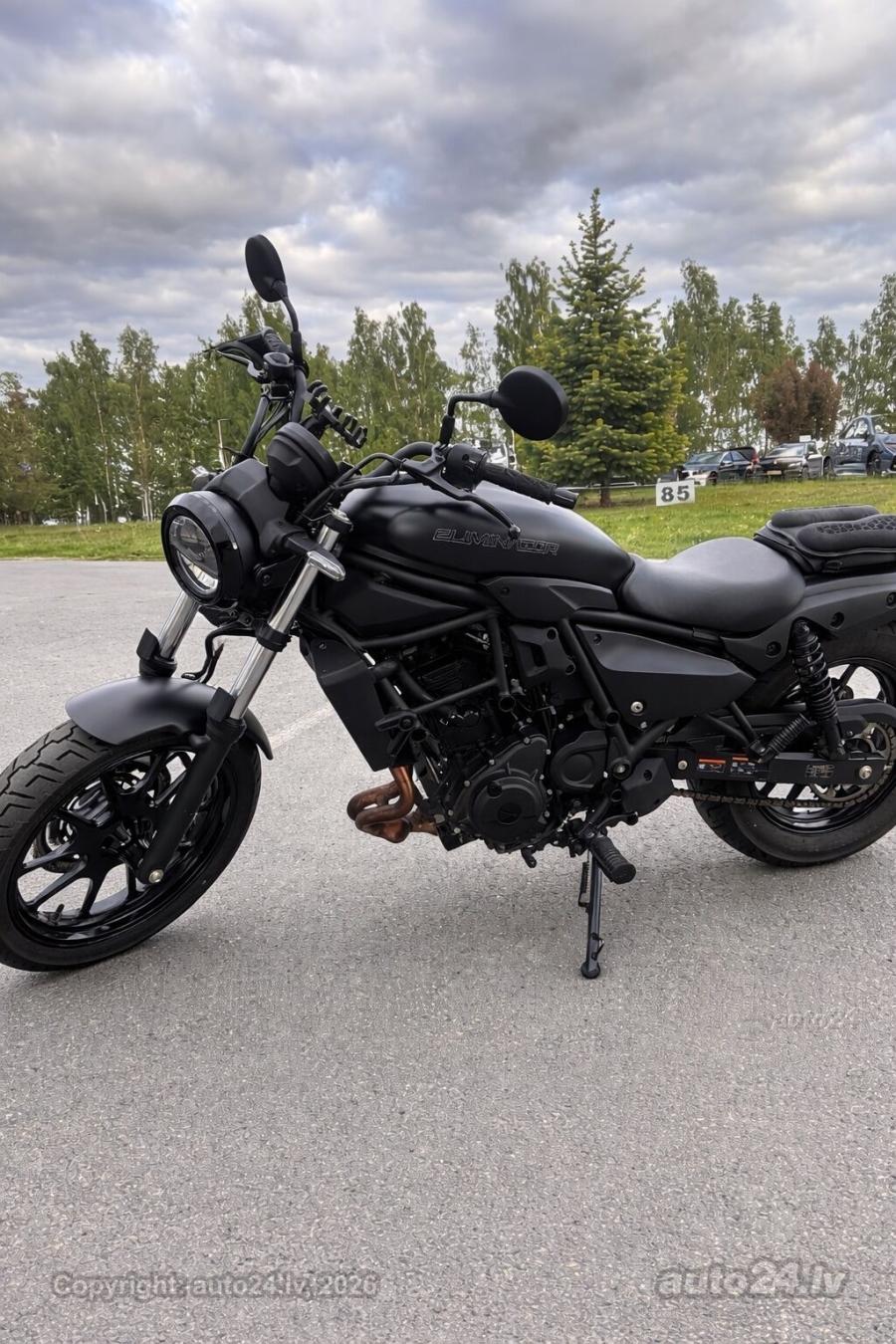 Black Kawasaki Eliminator 2025 in Tallinn, with an engine capacity of 0.45 L and mileage of 3 thousand km for 5700 €, photo 7 on AUTOMOTO.COM.LV