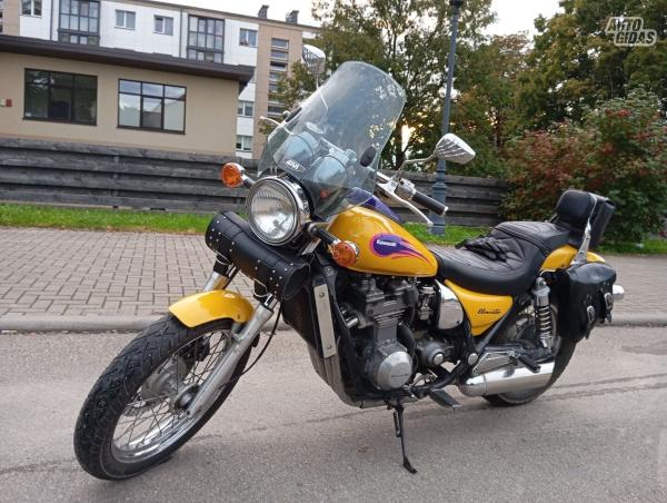 Yellow Kawasaki Eliminator 1995 in Telschi, with an engine capacity of 0.60 L and mileage of 19 thousand km for 1550 €, photo 1 on AUTOMOTO.COM.LV