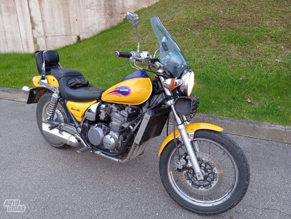 Yellow Kawasaki Eliminator 1995 in Telschi, with an engine capacity of 0.60 L and mileage of 19 thousand km for 1550 €, photo 4 on AUTOMOTO.COM.LV