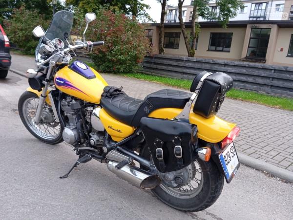 Yellow Kawasaki Eliminator 1995 in Telschi, with an engine capacity of 0.60 L and mileage of 19 thousand km for 1550 €, photo 7 on AUTOMOTO.COM.LV