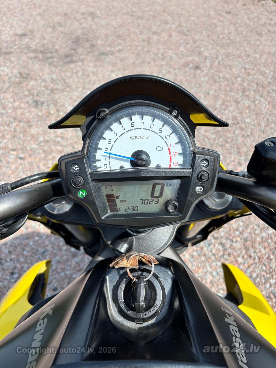 Kawasaki ER-6N 2014 in Tartu, with an engine capacity of 0.65 L and mileage of 7 thousand km for 4990 €, photo 9 on AUTOMOTO.COM.LV