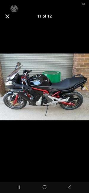 Black Kawasaki ER 2006 in Rokiskis, with an engine capacity of 0.65 L and mileage of 25 thousand km for 2800 €, photo 9 on AUTOMOTO.COM.LV