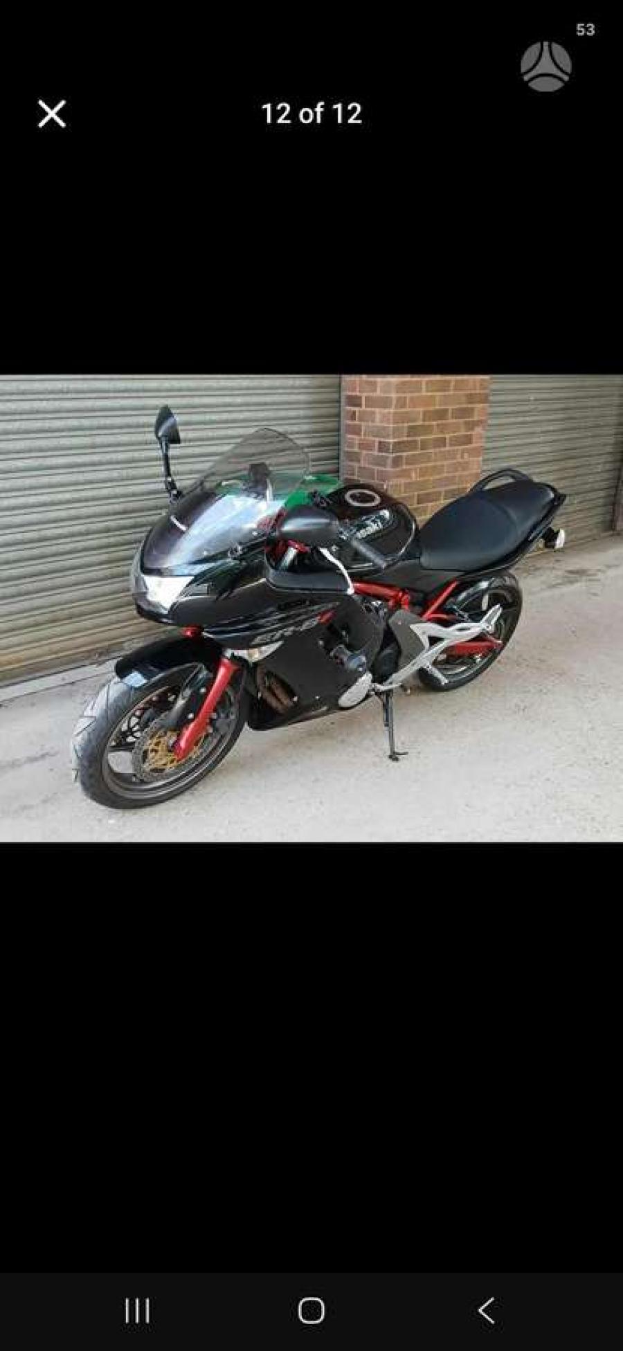 Black Kawasaki ER 2006 in Rokiskis, with an engine capacity of 0.65 L and mileage of 25 thousand km for 2800 €, photo 10 on AUTOMOTO.COM.LV