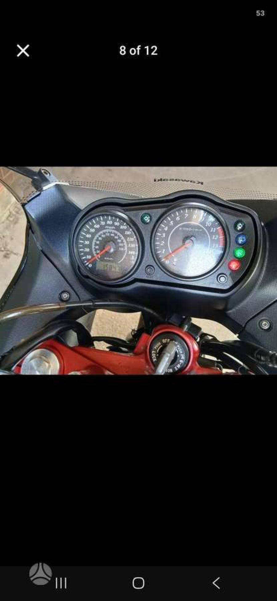 Black Kawasaki ER 2006 in Rokiskis, with an engine capacity of 0.65 L and mileage of 25 thousand km for 2800 €, photo 12 on AUTOMOTO.COM.LV