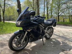 Black Kawasaki ER 2008 in Vilnius, with an engine capacity of 0.65 L and mileage of 38 thousand km for 2100 €, photo  on AUTOMOTO.COM.LV