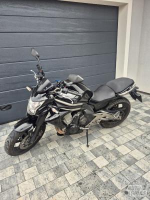 Black Kawasaki ER 2012 in Vilnius, with an engine capacity of 0.65 L and mileage of 35 thousand km for 3333 €, photo  on AUTOMOTO.COM.LV