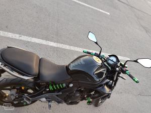 Black Kawasaki ER 2016 in Siauliai, with an engine capacity of 0.65 L and mileage of 32 thousand km for 3200 €, photo 15 on AUTOMOTO.COM.LV
