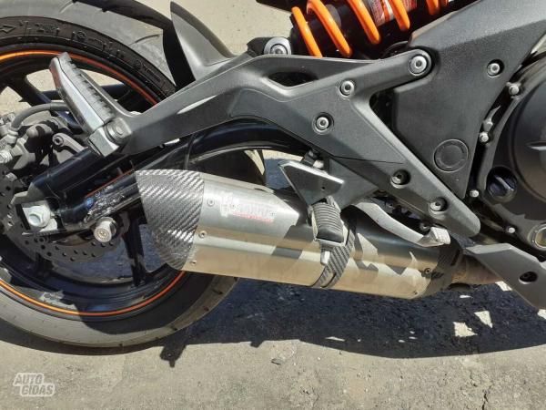 Black Kawasaki ER 2016 in Panevezys, with an engine capacity of 0.65 L and mileage of 45 thousand km for 3450 €, photo 9 on AUTOMOTO.COM.LV