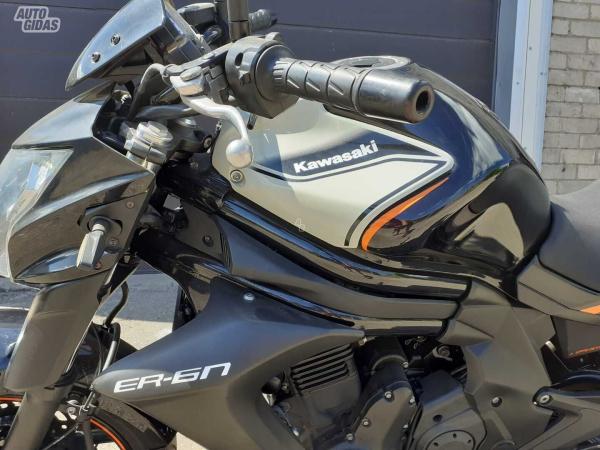 Black Kawasaki ER 2016 in Panevezys, with an engine capacity of 0.65 L and mileage of 45 thousand km for 3450 €, photo 10 on AUTOMOTO.COM.LV