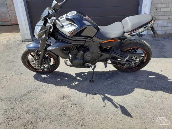 Kawasaki ER 2016 in Panevezys on AUTOMOTO.COM.LV Black Kawasaki ER 2016 in Panevezys, with an engine capacity of 0.65 L and mileage of 45 thousand km for 3400 €, photo 1 on AUTOMOTO.COM.LV
