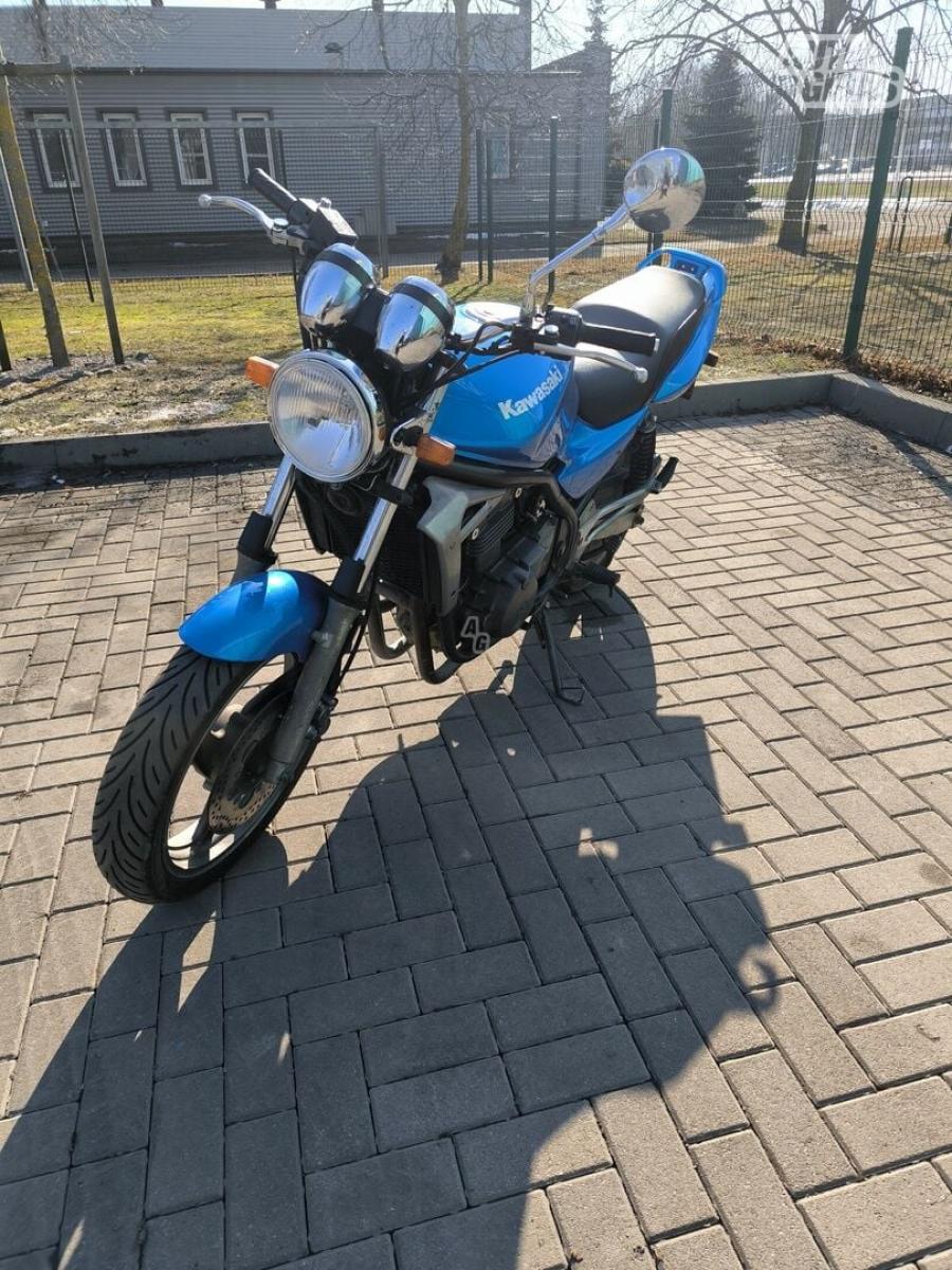Blue Kawasaki ER 1999 in Radviliskis, with an engine capacity of 0.50 L and mileage of 0 thousand km for 1300 €, photo 2 on AUTOMOTO.COM.LV