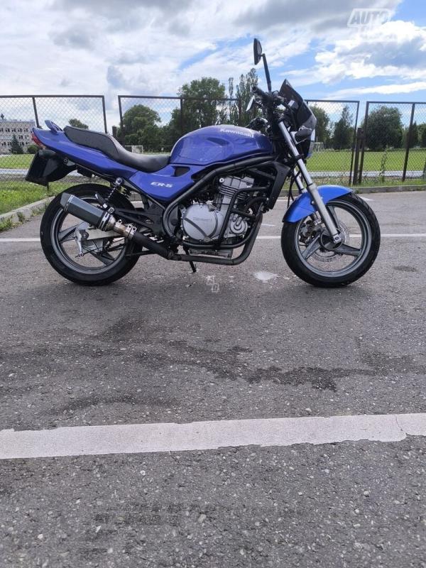 Blue Kawasaki ER 1999 in Klaipeda, with an engine capacity of 0.50 L and mileage of 58 thousand km for 1450 €, photo 2 on AUTOMOTO.COM.LV