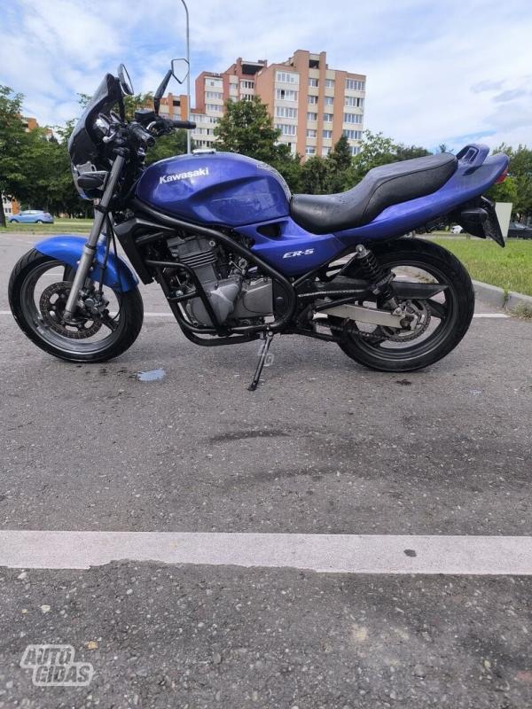 Blue Kawasaki ER 1999 in Klaipeda, with an engine capacity of 0.50 L and mileage of 58 thousand km for 1450 €, photo 4 on AUTOMOTO.COM.LV