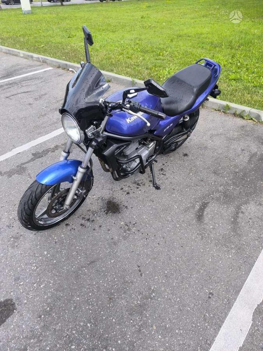 Blue Kawasaki ER 1999 in Klaipeda, with an engine capacity of 0.50 L and mileage of 58 thousand km for 1400 €, photo 4 on AUTOMOTO.COM.LV