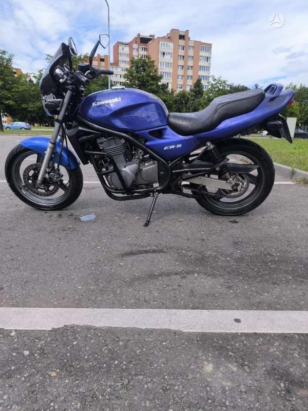 Blue Kawasaki ER 1999 in Klaipeda, with an engine capacity of 0.50 L and mileage of 58 thousand km for 1400 €, photo 4 on AUTOMOTO.COM.LV