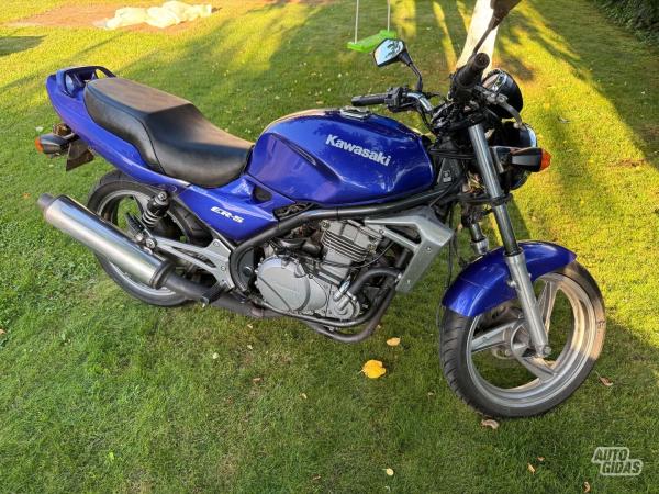 Blue Kawasaki ER 1999 in Klaipeda, with an engine capacity of 0.50 L and mileage of 0 thousand km for 1350 €, photo 1 on AUTOMOTO.COM.LV