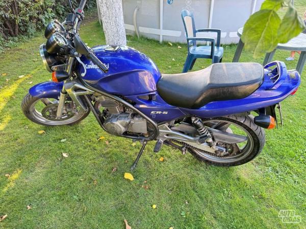 Blue Kawasaki ER 1999 in Klaipeda, with an engine capacity of 0.50 L and mileage of 0 thousand km for 1350 €, photo 3 on AUTOMOTO.COM.LV