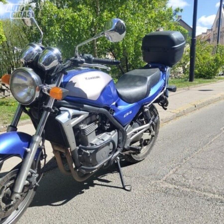 Blue Kawasaki ER 2000 in Vilnius, with an engine capacity of 0.50 L and mileage of 46 thousand km for 1000 €, photo 6 on AUTOMOTO.COM.LV