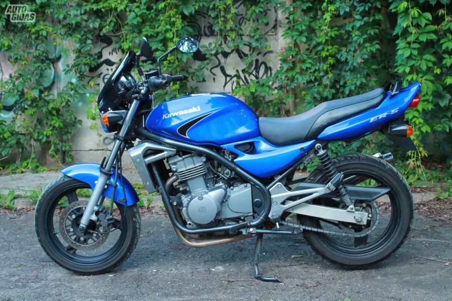 Zils Kawasaki ER 2006 Viļņa, ar dzinēja tilpumu 0.50 L un nobraukumu 25 tūkst. km par 1650 €, foto 3 vietnē AUTOMOTO.COM.LV