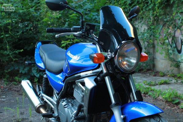Blue Kawasaki ER 2006 in Vilnius, with an engine capacity of 0.50 L and mileage of 25 thousand km for 1650 €, photo 6 on AUTOMOTO.COM.LV