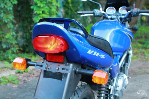 Blue Kawasaki ER 2006 in Vilnius, with an engine capacity of 0.50 L and mileage of 25 thousand km for 1650 €, photo 10 on AUTOMOTO.COM.LV