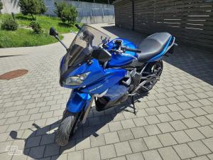Blue Kawasaki ER 2009 in Vilnius, with an engine capacity of 0.65 L and mileage of 40 thousand km for 2500 €, photo 5 on AUTOMOTO.COM.LV