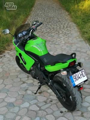Green Kawasaki ER 2009 in Vilnius, with an engine capacity of 0.65 L and mileage of 68 thousand km for 2700 €, photo 5 on AUTOMOTO.COM.LV