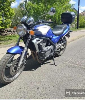 Kawasaki ER 2000 Viļņa, ar dzinēja tilpumu 0.50 L un nobraukumu 46 tūkst. km par 1000 €, foto  vietnē AUTOMOTO.COM.LV