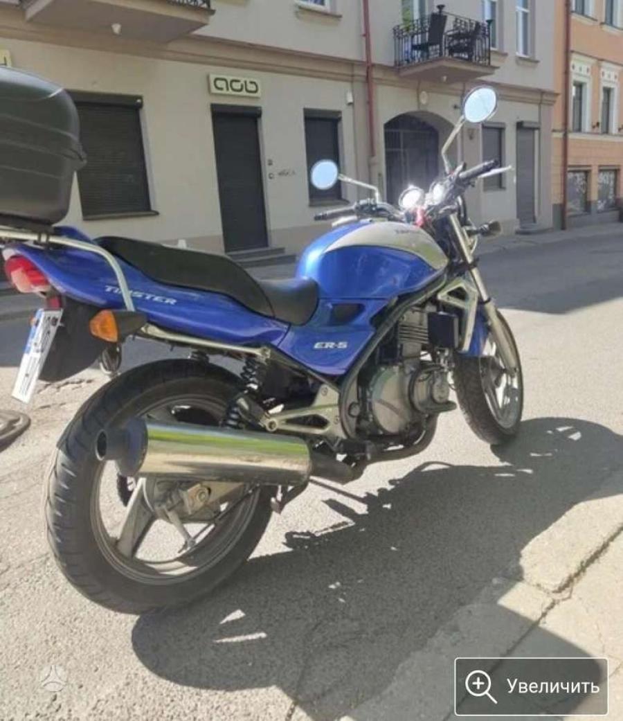 Kawasaki ER 2000 in Vilnius, with an engine capacity of 0.50 L and mileage of 46 thousand km for 1000 €, photo 4 on AUTOMOTO.COM.LV