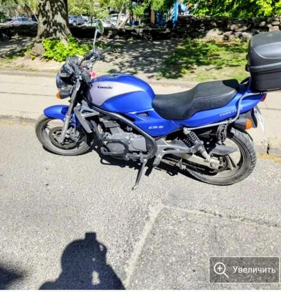 Kawasaki ER 2000 in Vilnius, with an engine capacity of 0.50 L and mileage of 46 thousand km for 1000 €, photo 8 on AUTOMOTO.COM.LV
