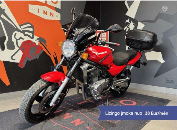 Sarkans Kawasaki ER 2004 Viļņa, ar dzinēja tilpumu 0.50 L un nobraukumu 42 tūkst. km par 1699 €, foto 1 vietnē AUTOMOTO.COM.LV