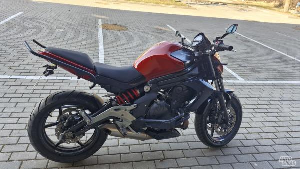 Red Kawasaki ER 2014 in Kaunas, with an engine capacity of 0.65 L and mileage of 41 thousand km for 3200 €, photo 5 on AUTOMOTO.COM.LV