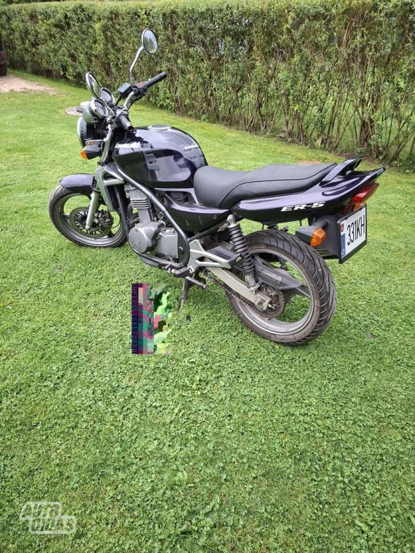 Violet Kawasaki ER 2003 in Kaunas, with an engine capacity of 0.50 L and mileage of 15 thousand km for 1600 €, photo 3 on AUTOMOTO.COM.LV