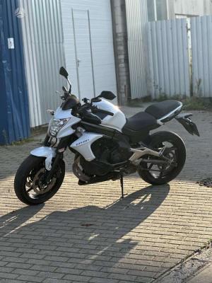 White Kawasaki ER 2012 in Vilnius, with an engine capacity of 0.65 L and mileage of 38 thousand km for 3500 €, photo  on AUTOMOTO.COM.LV