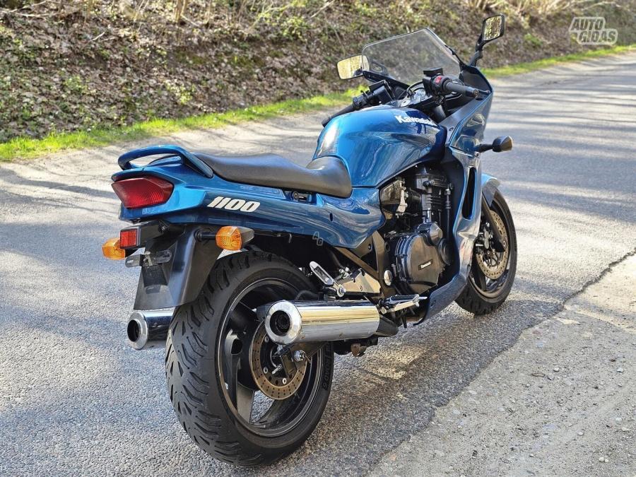 Blue Kawasaki GPZ 1998 in Vilnius, with an engine capacity of 1.10 L and mileage of 0 thousand km for 999 €, photo 15 on AUTOMOTO.COM.LV