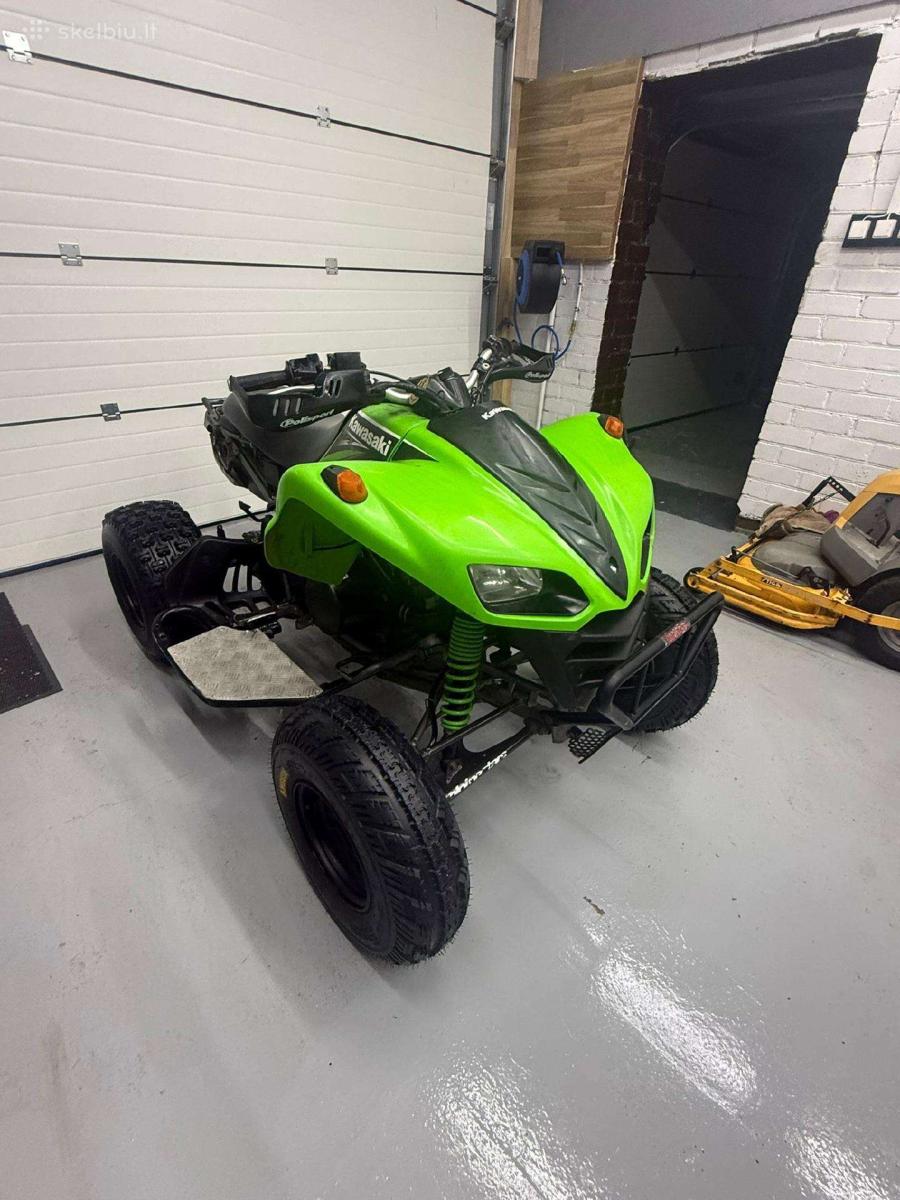 Zaļš Kawasaki KFX 2004 Jurbarkas, ar dzinēja tilpumu 0.70 L un nobraukumu 777 tūkst. km par 3800 €, foto 3 vietnē AUTOMOTO.COM.LV