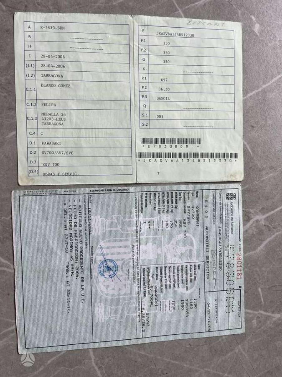 Кавасаки KFX 2007 в Вилкавишкис, объемом двигателя 0.70 л и пробегом 90 тыс. км за 3200 €, фото 7 на AUTOMOTO.COM.LV