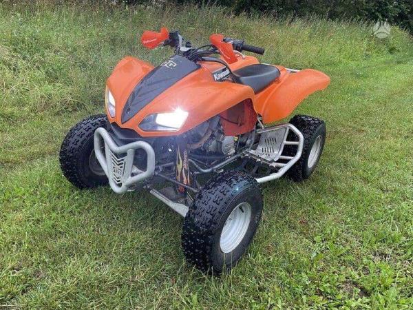 Orange Kawasaki KFX 2005 in Vilkaviskis, with an engine capacity of 0.70 L and mileage of 1 thousand km for 3400 €, photo 1 on AUTOMOTO.COM.LV