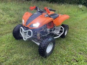 Orange Kawasaki KFX 2005 in Vilkaviskis, with an engine capacity of 0.70 L and mileage of 1 thousand km for 3400 €, photo  on AUTOMOTO.COM.LV