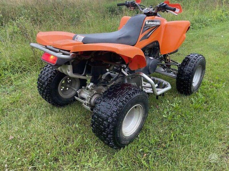 Orange Kawasaki KFX 2005 in Vilkaviskis, with an engine capacity of 0.70 L and mileage of 1 thousand km for 3400 €, photo 4 on AUTOMOTO.COM.LV