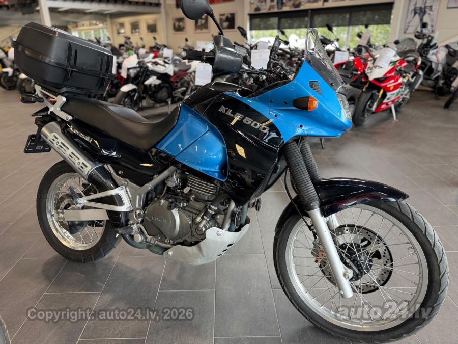 Синий Кавасаки KLE 500 2005 в Таллин, объемом двигателя 0.50 л и пробегом 16 тыс. км за 2790 €, фото 1 на AUTOMOTO.COM.LV