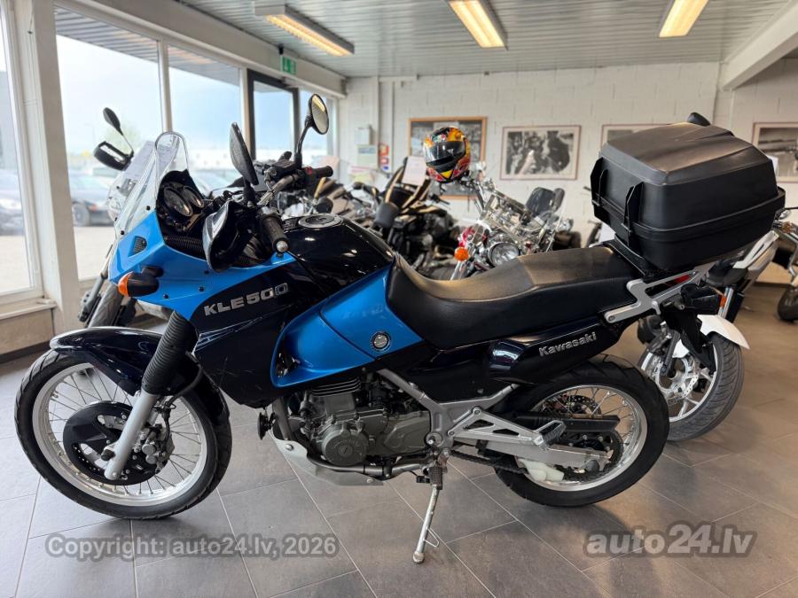 Синий Кавасаки KLE 500 2005 в Таллин, объемом двигателя 0.50 л и пробегом 16 тыс. км за 2790 €, фото 12 на AUTOMOTO.COM.LV