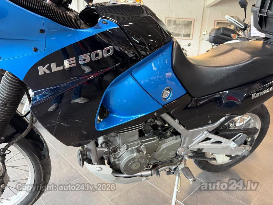 Синий Кавасаки KLE 500 2005 в Таллин, объемом двигателя 0.50 л и пробегом 16 тыс. км за 2790 €, фото 17 на AUTOMOTO.COM.LV