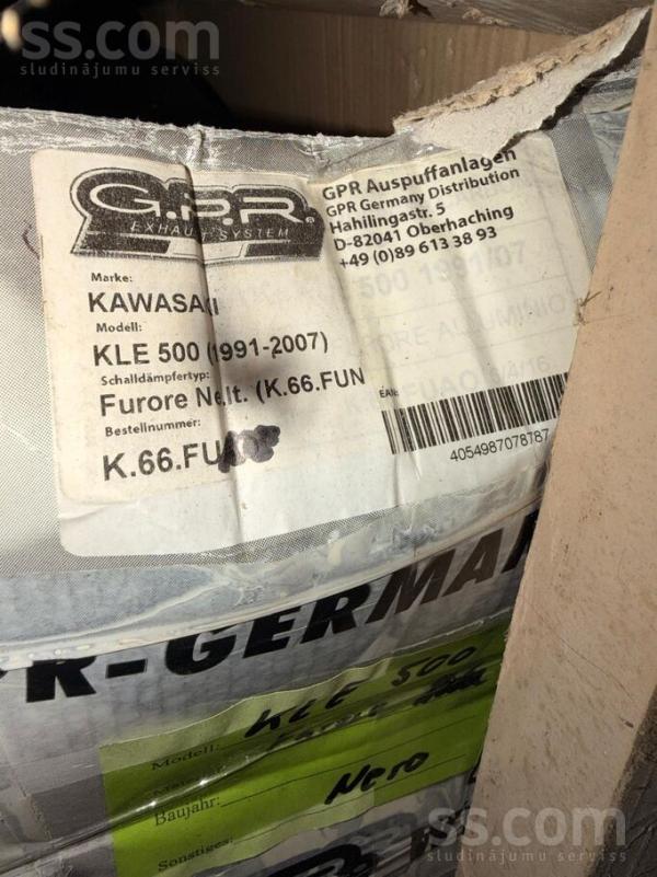 Кавасаки KLE 500 2005 в Юрмала, объемом двигателя 0.50 л и пробегом 0 тыс. км за 2500 €, фото 7 на AUTOMOTO.COM.LV
